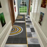 China Rectangle Commercial Floor Mat 140cm Width Polyester Entry Door Hallway Carpet for sale