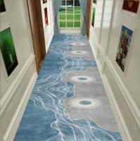 China Rectangle Commercial Floor Mat 140cm Width Polyester Entry Door Hallway Carpet for sale