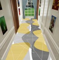 China Rectangle Commercial Floor Mat 140cm Width Polyester Entry Door Hallway Carpet for sale