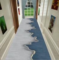 China Rectangle Commercial Floor Mat 140cm Width Polyester Entry Door Hallway Carpet for sale