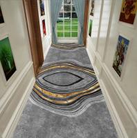 China Rectangle Commercial Floor Mat 140cm Width Polyester Entry Door Hallway Carpet for sale