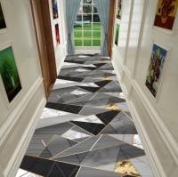 China Rectangle Commercial Floor Mat 140cm Width Polyester Entry Door Hallway Carpet for sale