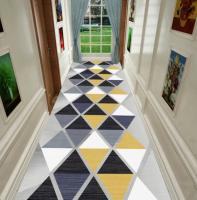 China Rectangle Commercial Floor Mat 140cm Width Polyester Entry Door Hallway Carpet for sale
