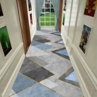 China Rectangle Commercial Floor Mat 140cm Width Polyester Entry Door Hallway Carpet for sale