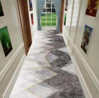 China Rectangle Commercial Floor Mat 140cm Width Polyester Entry Door Hallway Carpet for sale