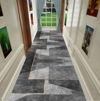 China Rectangle Commercial Floor Mat 140cm Width Polyester Entry Door Hallway Carpet for sale
