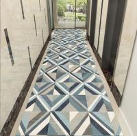 China Rectangle Commercial Floor Mat 140cm Width Polyester Entry Door Hallway Carpet for sale