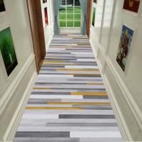 China Rectangle Commercial Floor Mat 140cm Width Polyester Entry Door Hallway Carpet for sale
