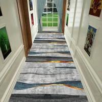 China Rectangle Commercial Floor Mat 140cm Width Polyester Entry Door Hallway Carpet for sale