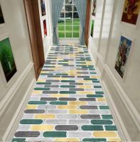 China Rectangle Commercial Floor Mat 140cm Width Polyester Entry Door Hallway Carpet for sale