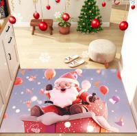 China Customizable Crystal Velvet Living Room Floor Carpet 40x60cm Machine Washable for sale