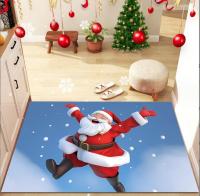 China Customizable Crystal Velvet Living Room Floor Carpet 40x60cm Machine Washable for sale