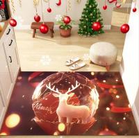 China Customizable Crystal Velvet Living Room Floor Carpet 40x60cm Machine Washable for sale