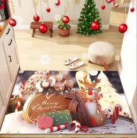 China Customizable Crystal Velvet Living Room Floor Carpet 40x60cm Machine Washable for sale