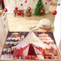China Customizable Crystal Velvet Living Room Floor Carpet 40x60cm Machine Washable for sale