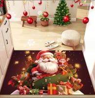 China Customizable Crystal Velvet Living Room Floor Carpet 40x60cm Machine Washable for sale