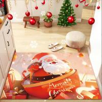 China Customizable Crystal Velvet Living Room Floor Carpet 40x60cm Machine Washable for sale