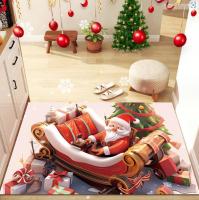 China Customizable Crystal Velvet Living Room Floor Carpet 40x60cm Machine Washable for sale