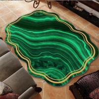 China Customizable Diamond Velvet Irregular Carpet Floor Mat for Living Room 60x90cm for sale