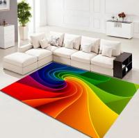 China Dust Proof Water Absorption Diamond Velvet Floor Carpet 80x120cm Custom Size for sale
