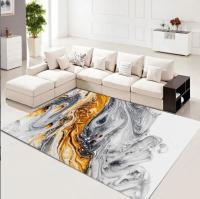 China Dust Proof Water Absorption Diamond Velvet Floor Carpet 80x120cm Custom Size for sale