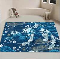 China Dust Proof Water Absorption Diamond Velvet Floor Carpet 80x120cm Custom Size for sale