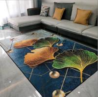 China Dust Proof Water Absorption Diamond Velvet Floor Carpet 80x120cm Custom Size for sale