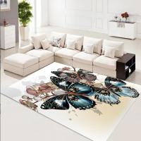 China Dust Proof Water Absorption Diamond Velvet Floor Carpet 80x120cm Custom Size for sale