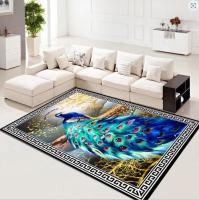 China Dust Proof Water Absorption Diamond Velvet Floor Carpet 80x120cm Custom Size for sale