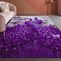 China Dust Proof Water Absorption Diamond Velvet Floor Carpet 80x120cm Custom Size for sale