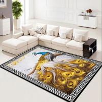 China Dust Proof Water Absorption Diamond Velvet Floor Carpet 80x120cm Custom Size for sale