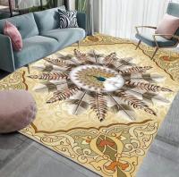 China Dust Proof Water Absorption Diamond Velvet Floor Carpet 80x120cm Custom Size for sale