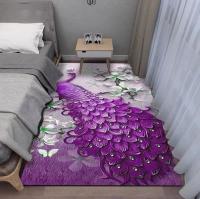 China Dust Proof Water Absorption Diamond Velvet Floor Carpet 80x120cm Custom Size for sale