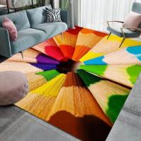 China Dust Proof Water Absorption Diamond Velvet Floor Carpet 80x120cm Custom Size for sale