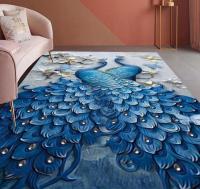 China Dust Proof Water Absorption Diamond Velvet Floor Carpet 80x120cm Custom Size for sale