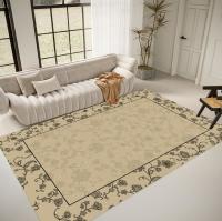 China Crystal Velvet Living Room Floor Rug 80x120cm Machine Washable Printed Carpet for sale