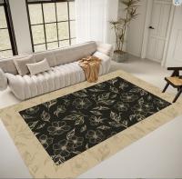 China Crystal Velvet Living Room Floor Rug 80x120cm Machine Washable Printed Carpet for sale