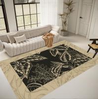 China Crystal Velvet Living Room Floor Rug 80x120cm Machine Washable Printed Carpet for sale