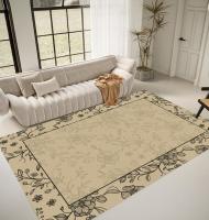 China Crystal Velvet Living Room Floor Rug 80x120cm Machine Washable Printed Carpet for sale
