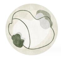China Round Crystal Velvet Carpet Floor Mat 80cm Diameter Living Room Decorative Chair Mat for sale
