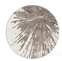 China Round Crystal Velvet Carpet Floor Mat 80cm Diameter Living Room Decorative Chair Mat for sale