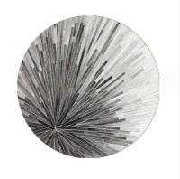China Round Crystal Velvet Carpet Floor Mat 80cm Diameter Living Room Decorative Chair Mat for sale