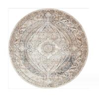 China Round Crystal Velvet Carpet Floor Mat 80cm Diameter Living Room Decorative Chair Mat for sale