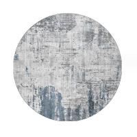 China Round Crystal Velvet Carpet Floor Mat 80cm Diameter Living Room Decorative Chair Mat for sale
