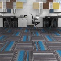 China Polypropylene Square Carpet 50x50cm Fireproof Antiflaming Office Hotel Commercial Floor Mat for sale
