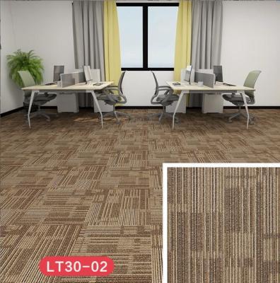 China Polypropylene Commercial Square Carpet 50x50cm Fireproof Hotel Conference Room Floor Mat for sale