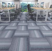 China Polypropylene Commercial Square Carpet 50x50cm Fireproof Hotel Conference Room Floor Mat for sale
