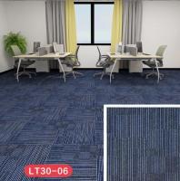 China Polypropylene Commercial Square Carpet 50x50cm Fireproof Hotel Conference Room Floor Mat for sale