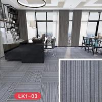 China Polypropylene Commercial Square Carpet 50x50cm Fireproof Hotel Conference Room Floor Mat for sale