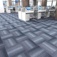 China Polypropylene Commercial Square Carpet 50x50cm Fireproof Hotel Conference Room Floor Mat for sale
